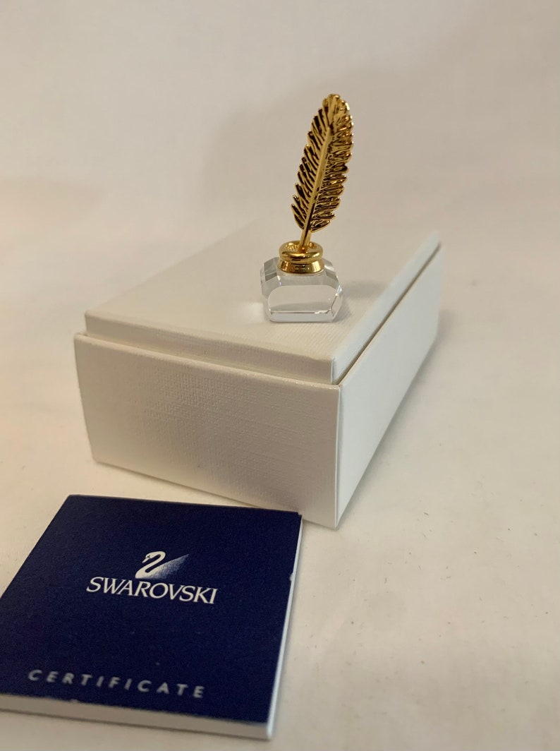 Swarovski Crystal Memories Ink Well / Pot & Quill 189195 in - Etsy