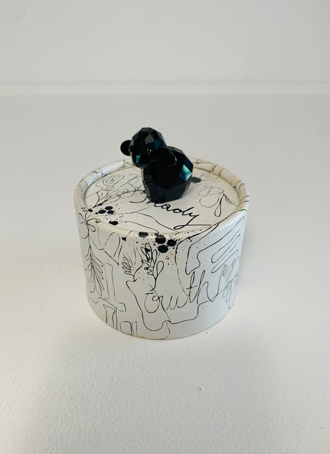 Swarovski - Lovlots, Shady Black Lamb, Jet Crystal. 835956, Retired ...