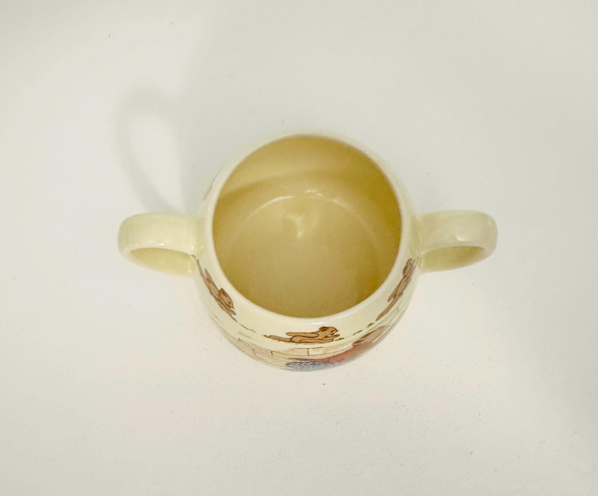 Sylvac Ceramics - Teddy Bear Running Series, Children’s Double Handled ...