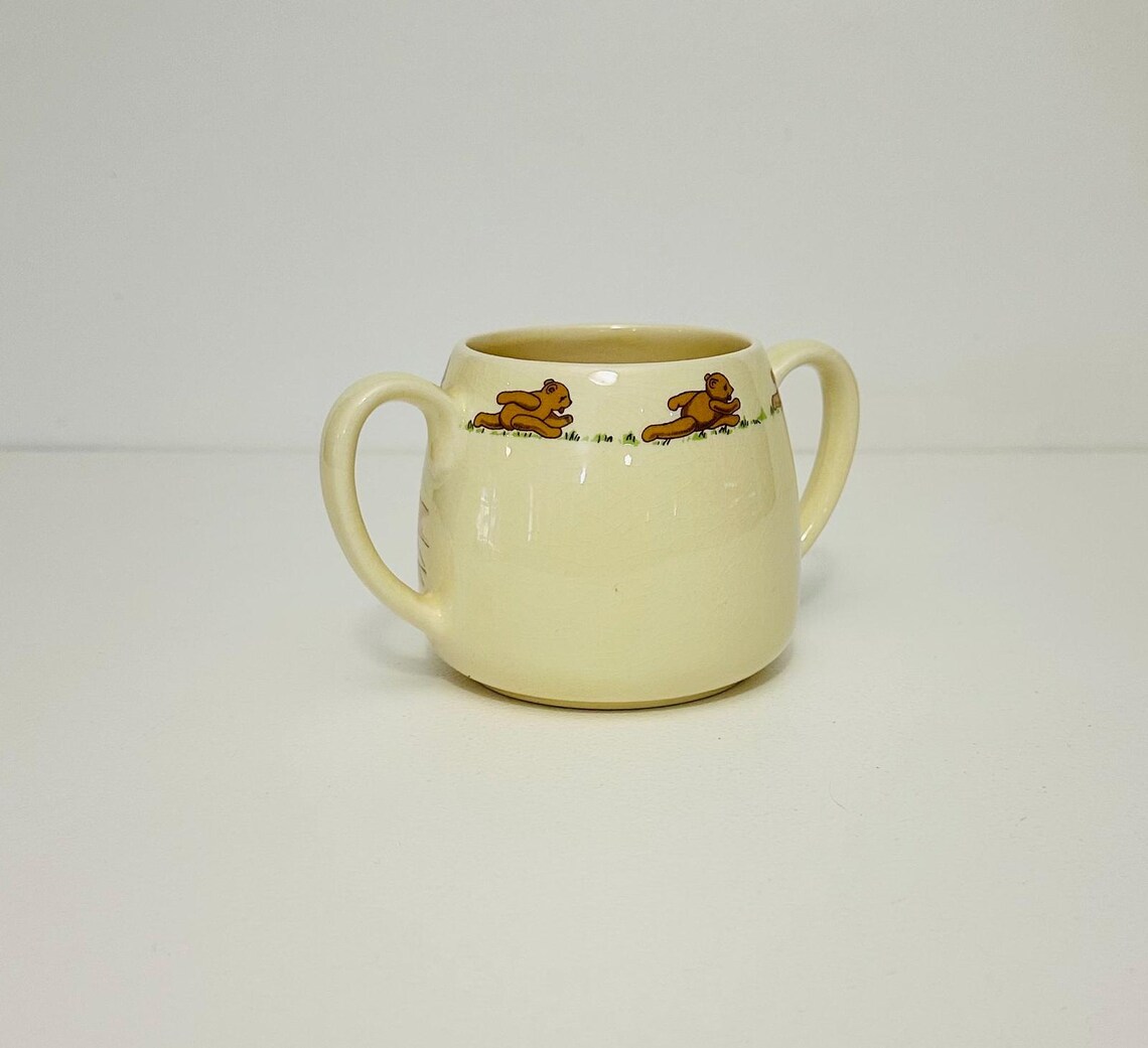 Sylvac Ceramics - Teddy Bear Running Series, Children’s Double Handled ...