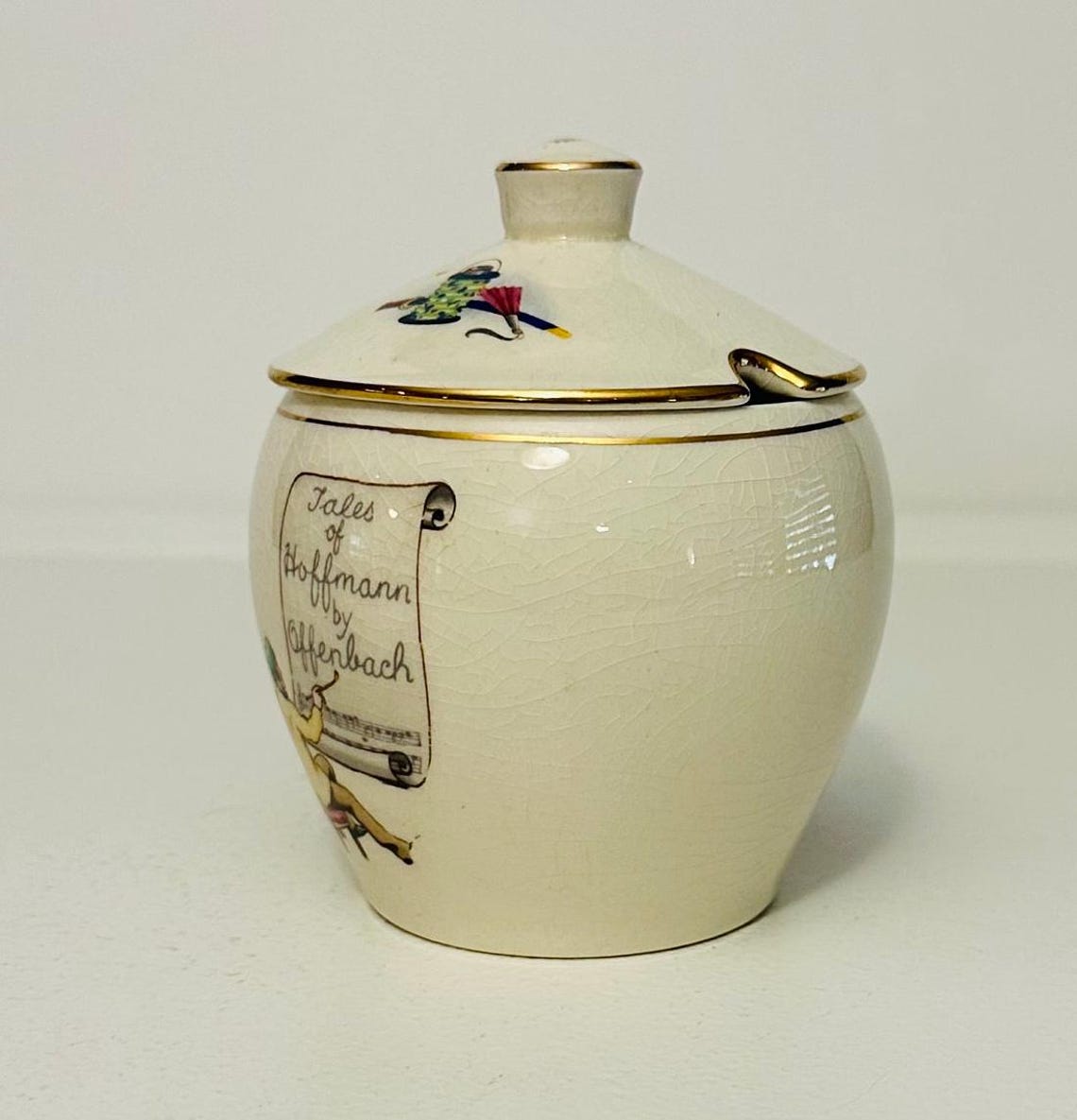 Royal Winton, Grimwades - Opera Scenes, Lidded Sugar / Jam / Honey Pot ...