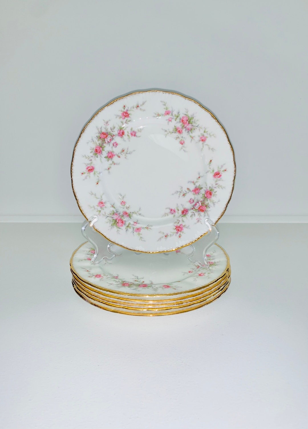 Paragon - Victoriana Rose, 20cm Entree / Salad / Side Plates - Etsy