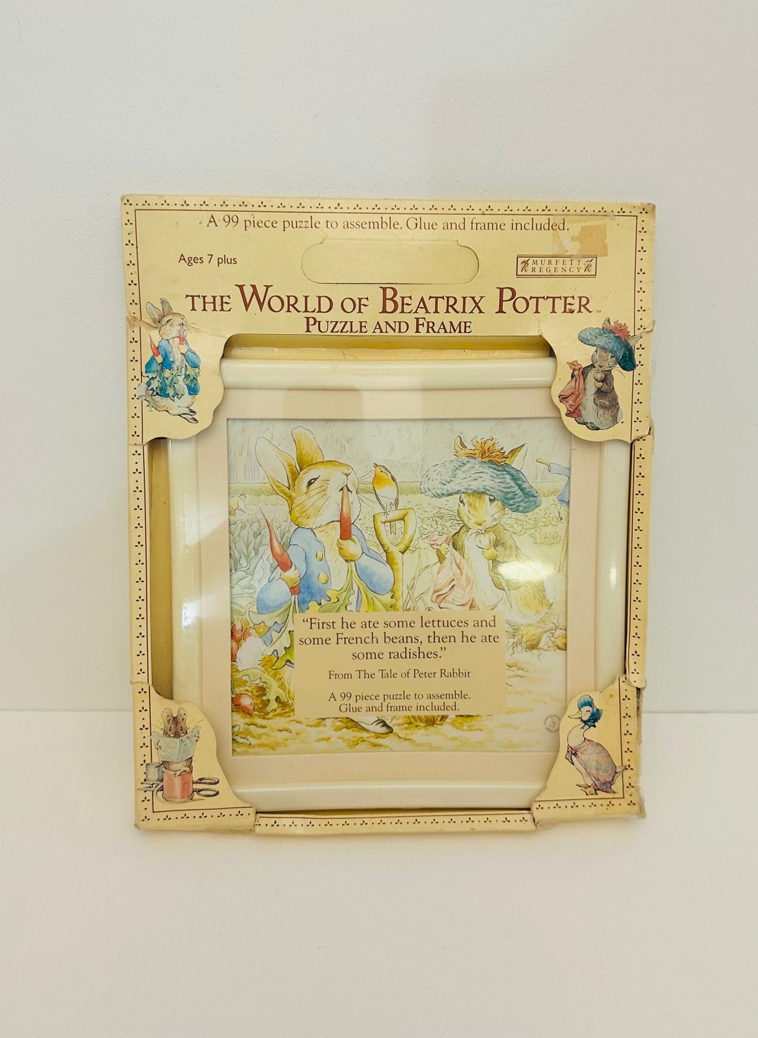The World of Beatrix Potter - Peter Rabbit, Vintage Puzzle and Frame - Etsy
