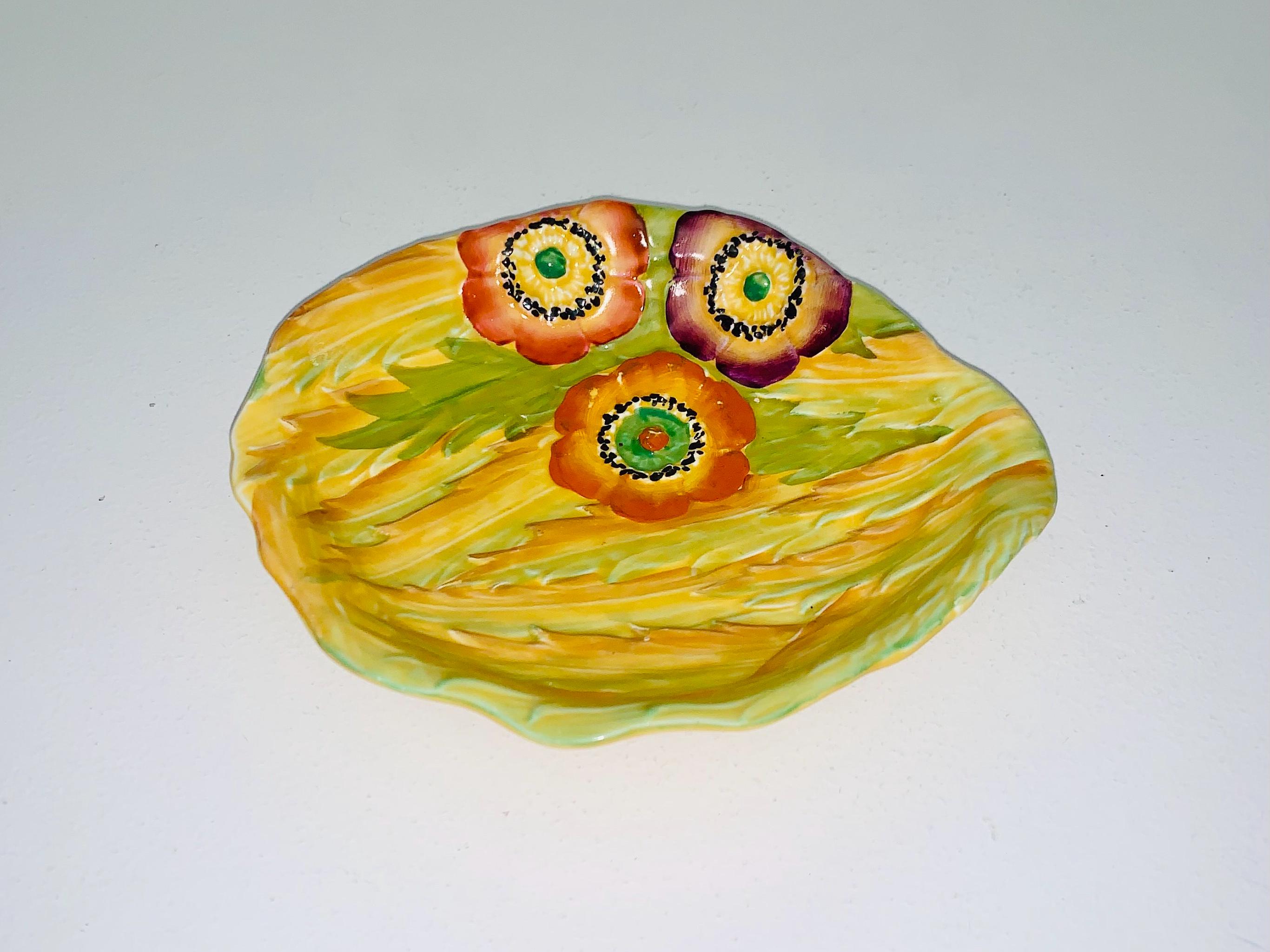 Carlton Ware - Anemone, 16cm Nut / Bon Bon / Trinket Dish. Made in ...