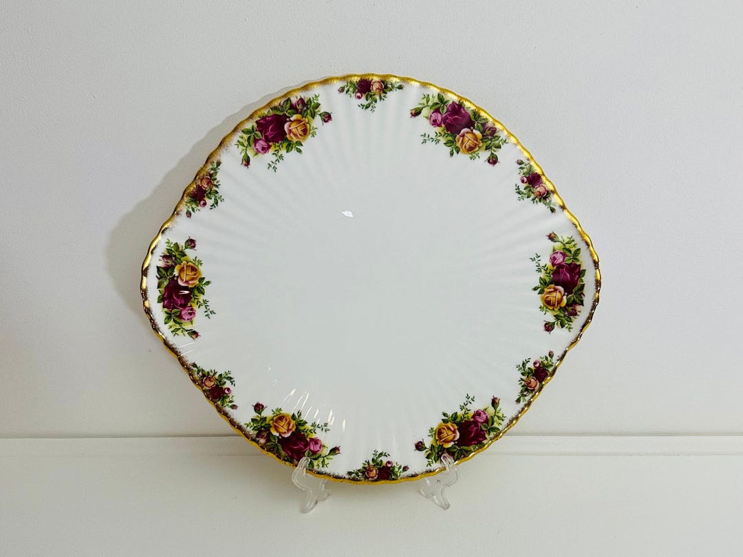 Royal Albert - Old Country Roses, Large 34cm Cake / Gateau / Pavlova ...