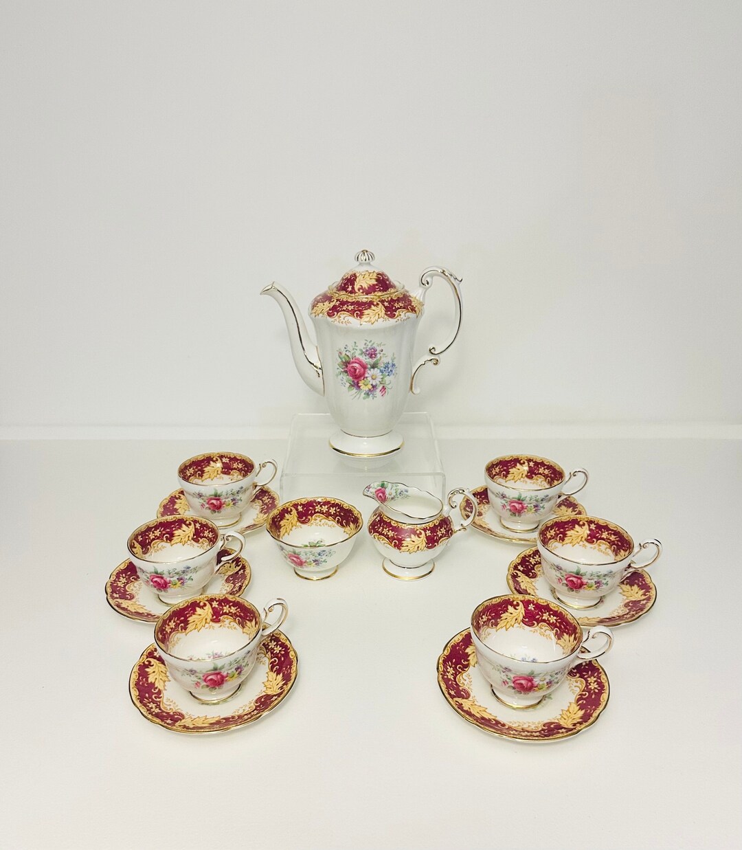 Paragon - Double Warrant, Complete Coffee Set in Pattern Y5287 ...