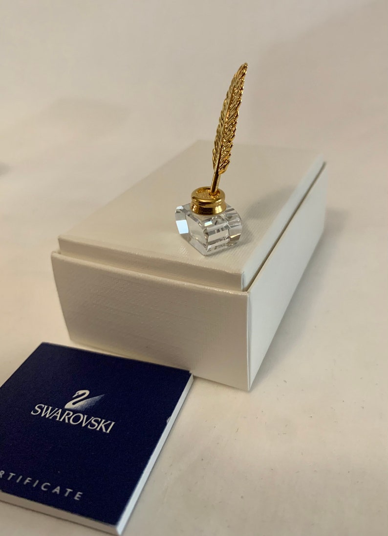 Swarovski Crystal Memories Ink Well / Pot & Quill 189195 in - Etsy