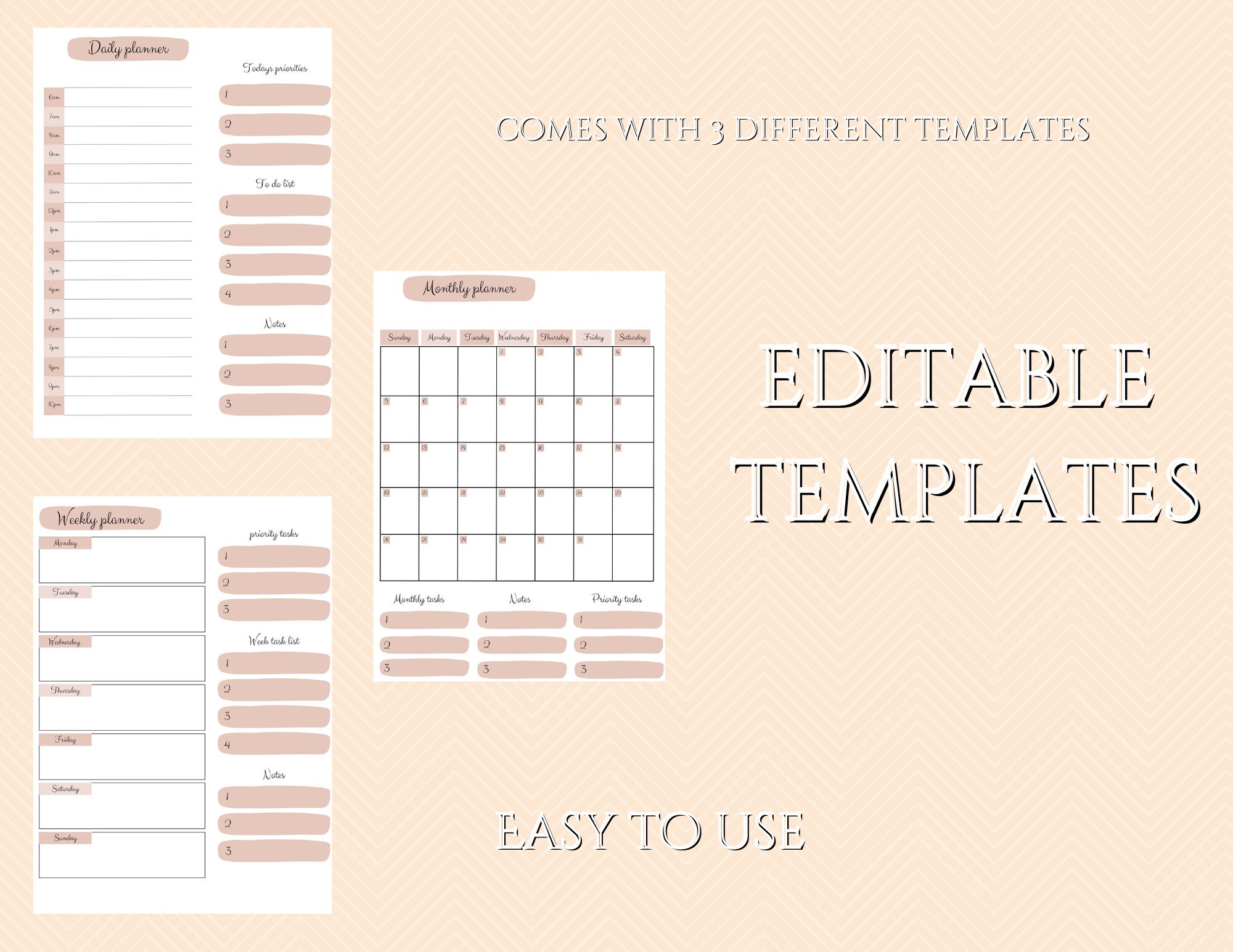 Organizing Templates - Etsy