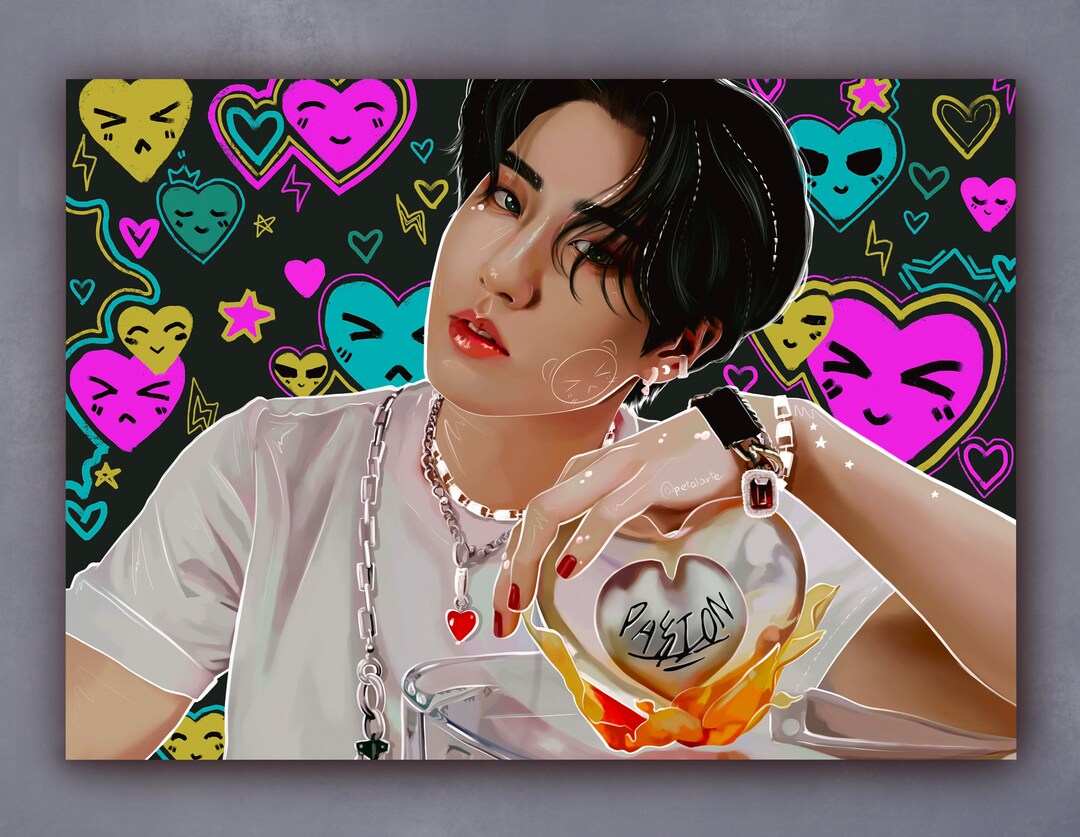 Stray Kids Maxident Heart Han Photo Print - Etsy