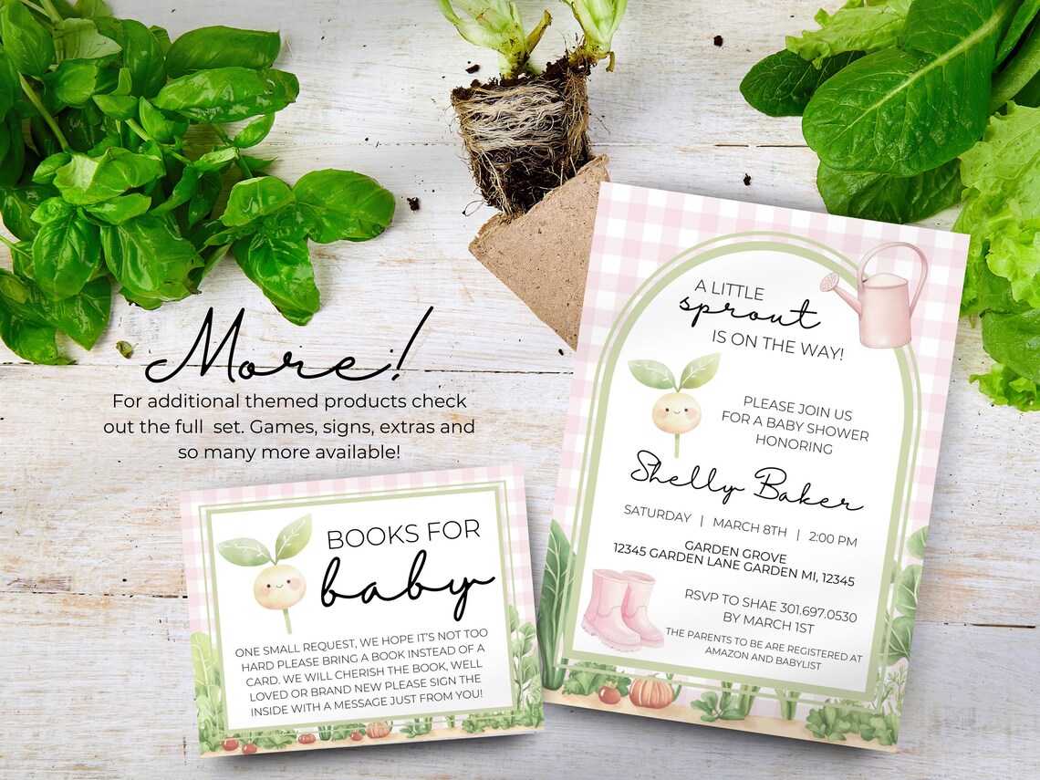 Little Sprout Baby Shower Word Scramble Game (PDF) - Etsy