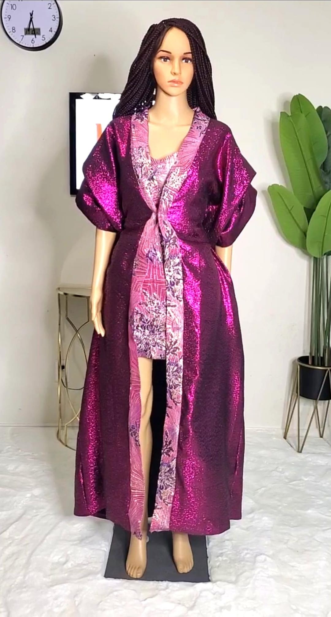 Bubu Gown, Bubu Set, Stylish Kimono Dress, Rich Auntie Gown With ...