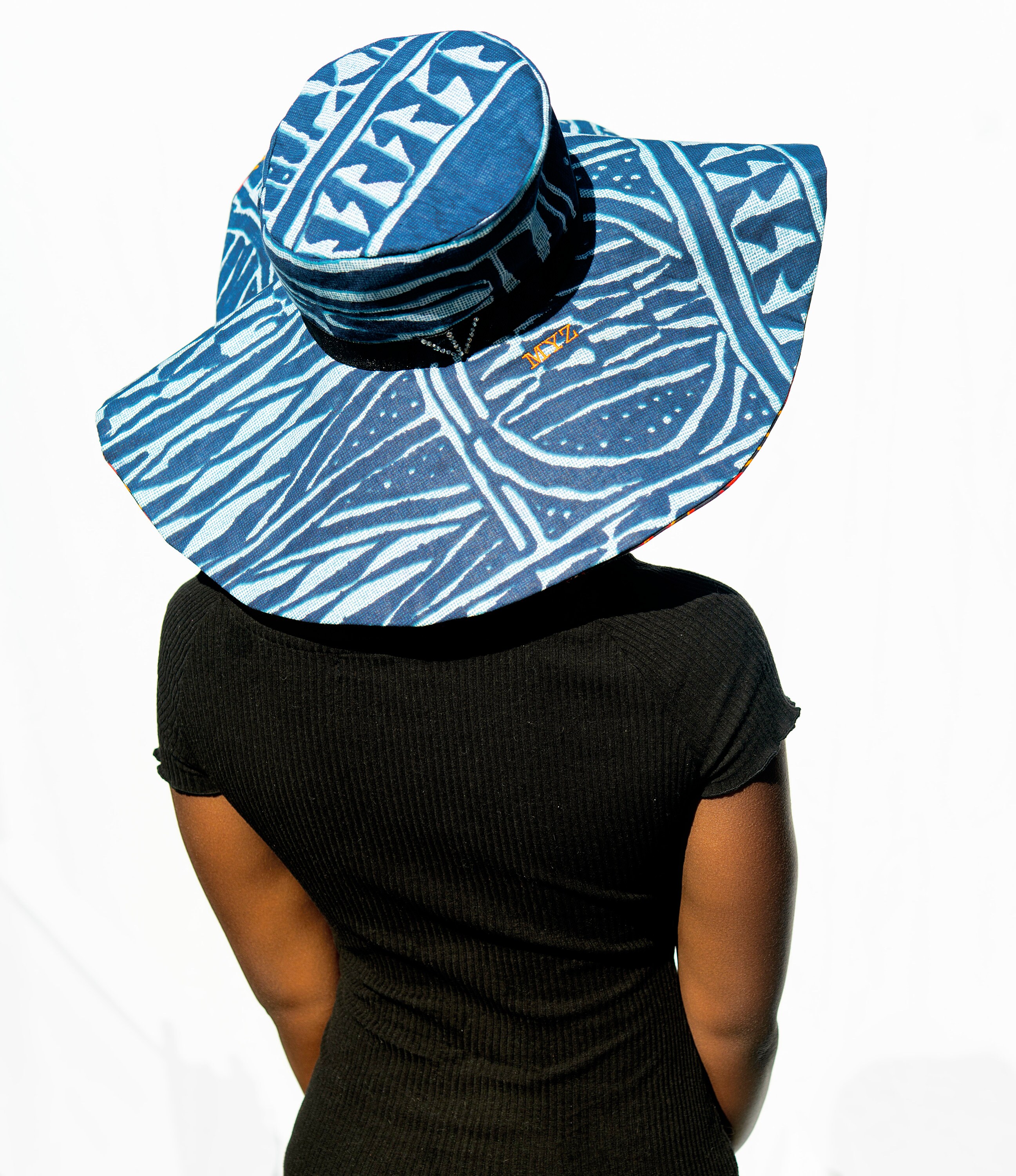 Women's African Ankara Atoghu Fabric Sun Hat 100% - Etsy