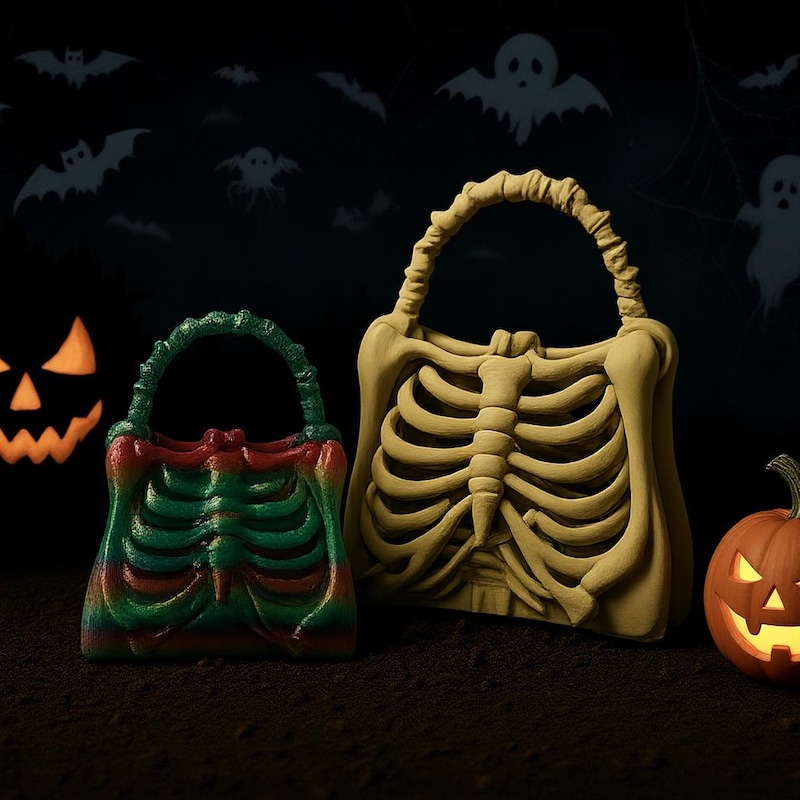 3d Printed Skeleton Purse - Etsy