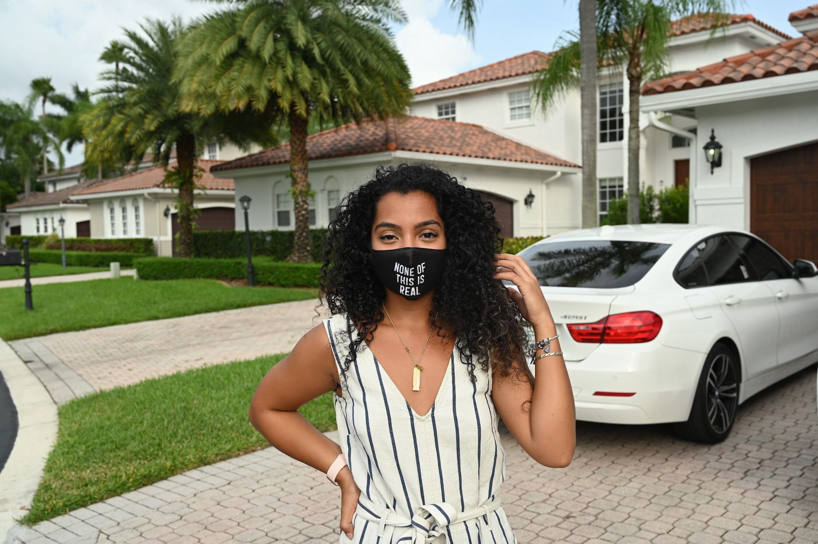 None of This is Real Face Mask Cover for Men and Women, Handmade ...