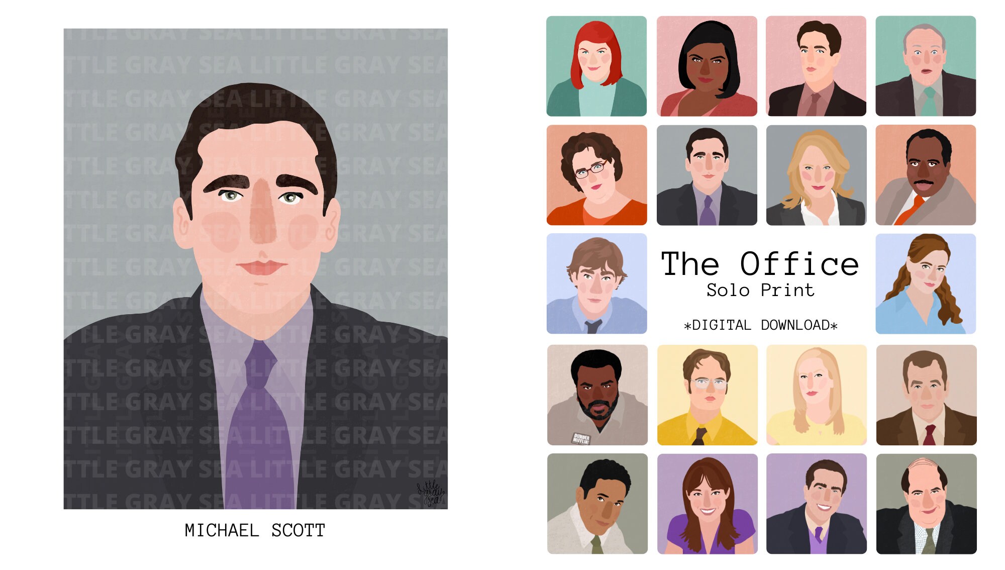 Drawing & Illustration Michael Scott The Office Digital Illustration ...
