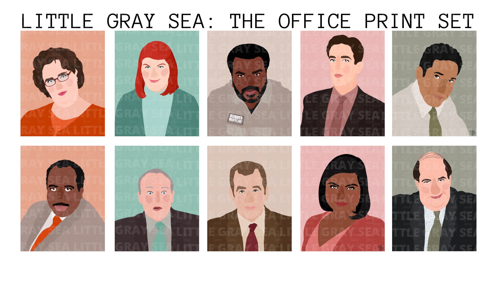 DIGITAL DOWNLOAD the Office Cast Prints Set of 18 Prints - Etsy