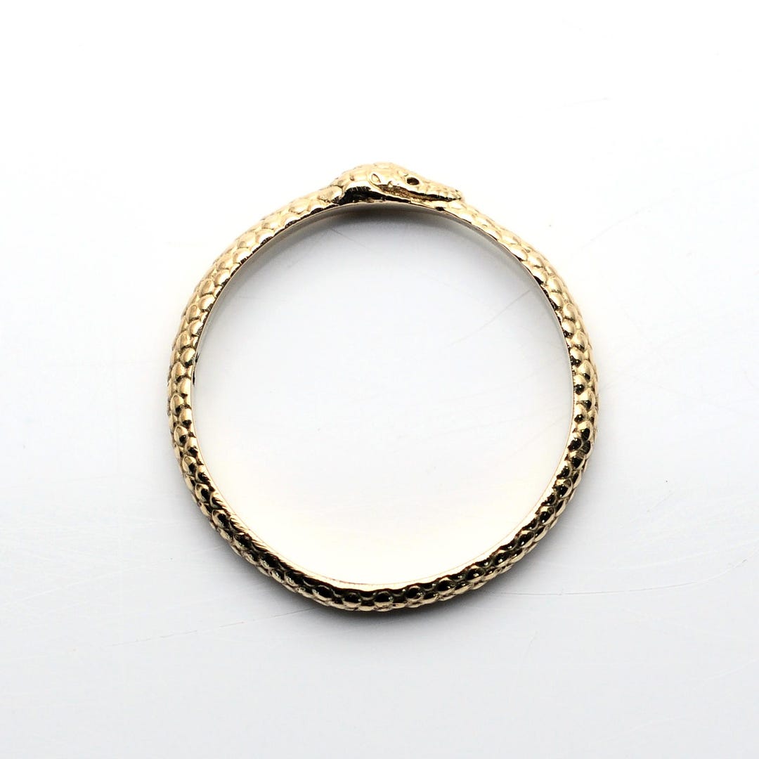 Brass Ouroboros Ring: Serpent Mythology Jewelry - Etsy