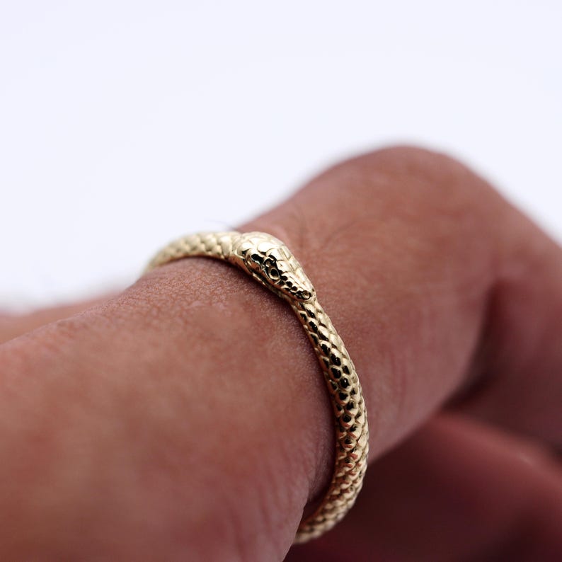 Brass Ouroboros Ring: Serpent Mythology Jewelry - Etsy