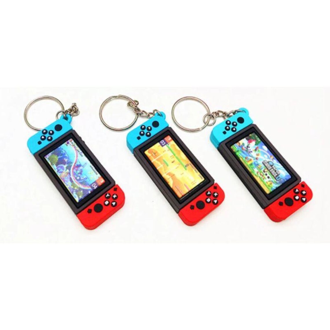 Cute Mario Key Ring Miniature Nintendo Switch Keychains 6 | Etsy