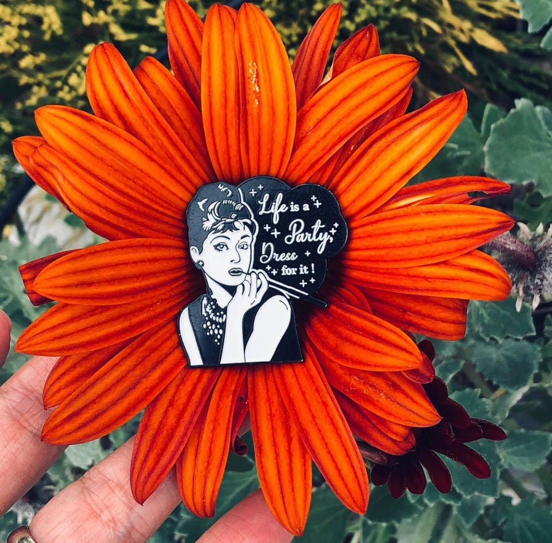 Audrey Hepburn Enamel Pin - Etsy