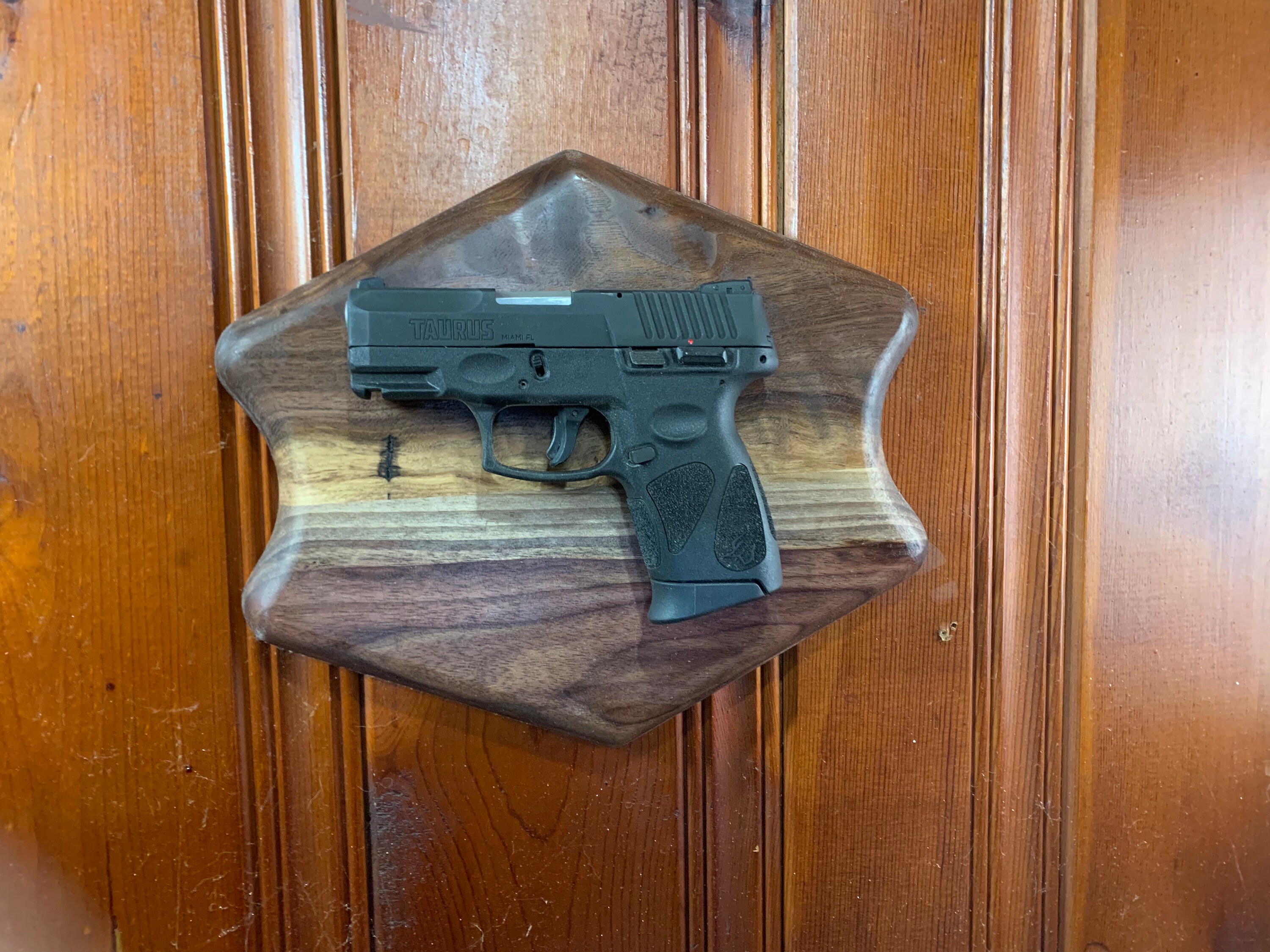 Floating Gun Rack Solid Walnut - Etsy UK