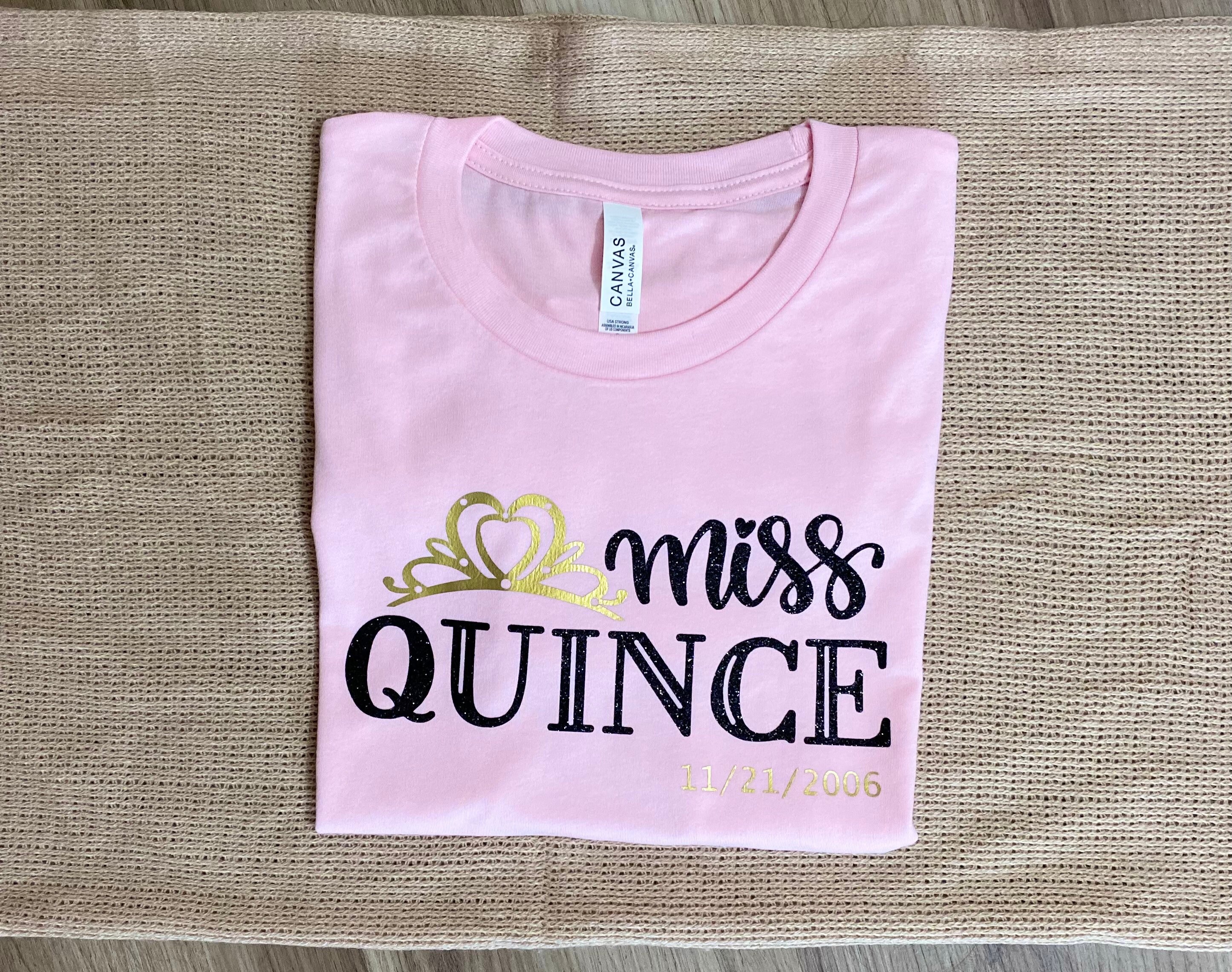 Miss Quince Personalized T-shirt Wit Matching Quince Crew | Etsy