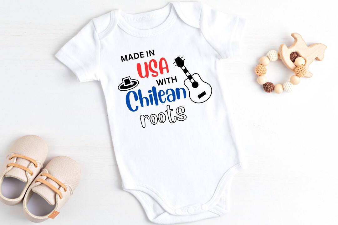 Born in USA With Chilean Roots Chilean Baby Gift Chilean Proud ...