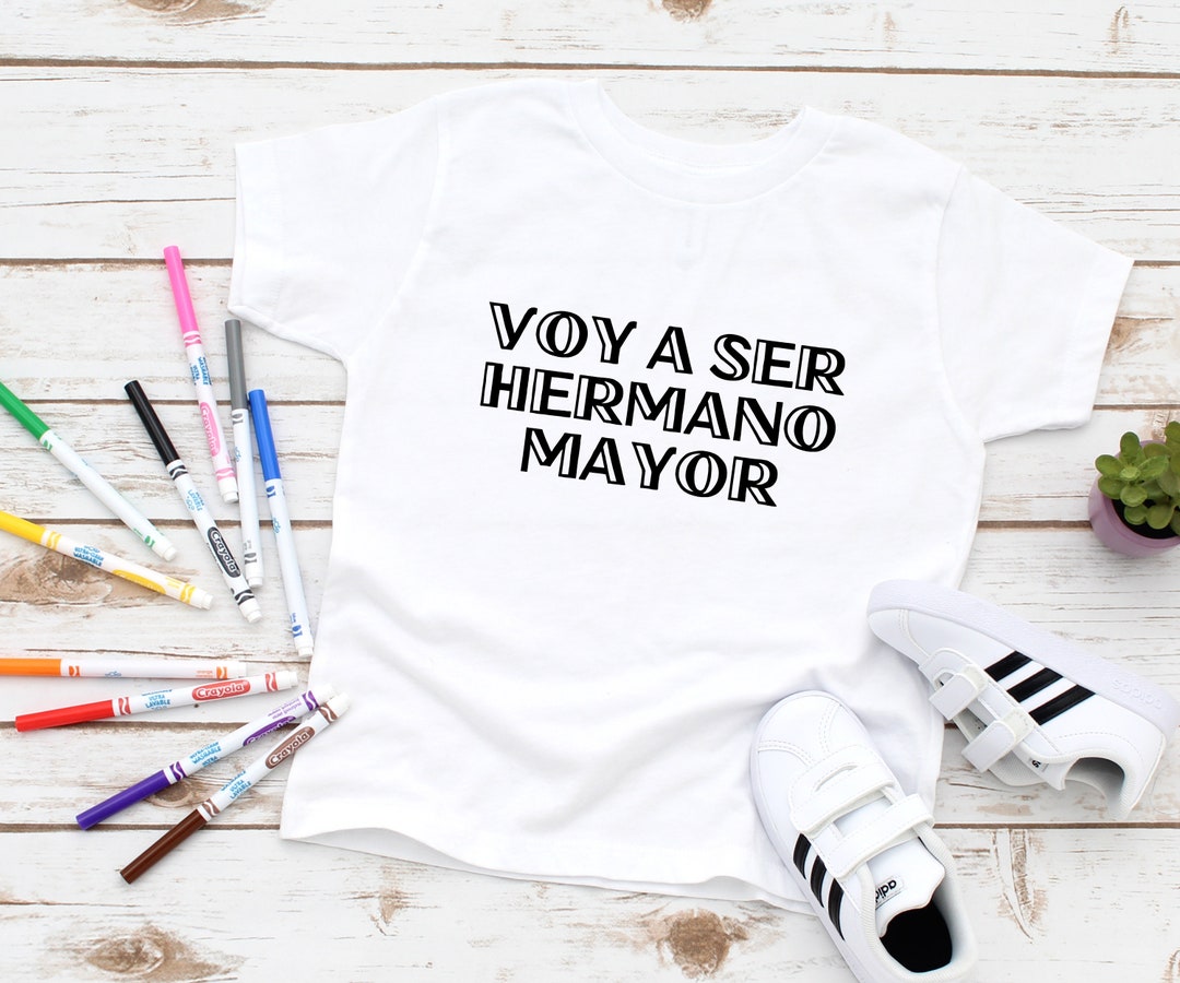 Voy a Ser Hermano Mayor Big Brothert-shirt in Spanish | Personalized ...