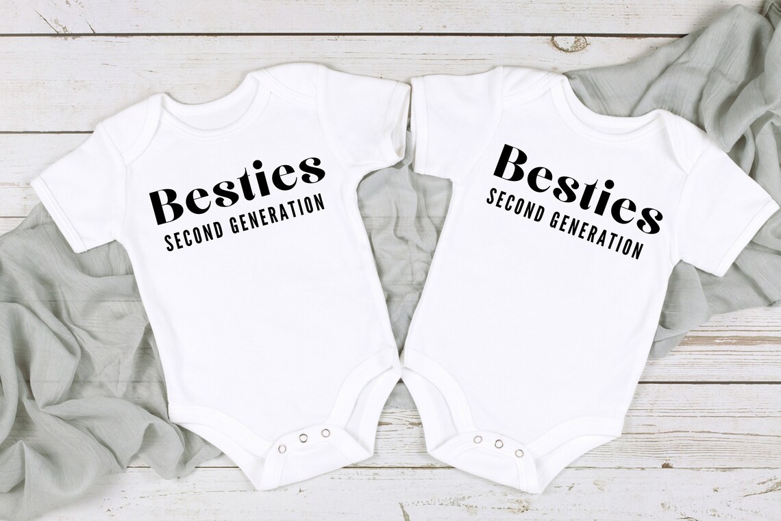 Besties Second Generation Matching Bodysuits Best Friends - Etsy