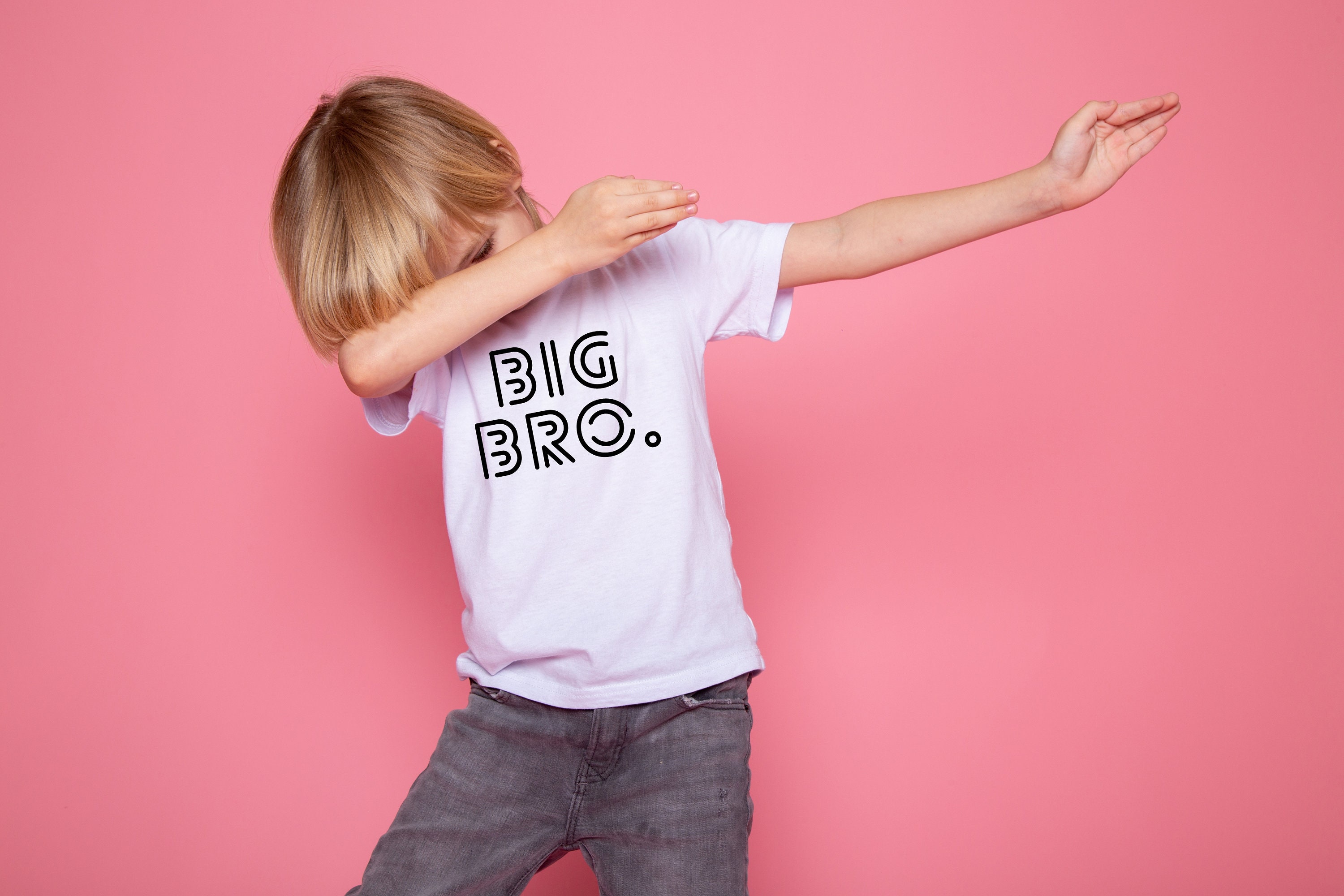 Kids Personalized Big Bro Shirt With Name on Back Toddler - Etsy