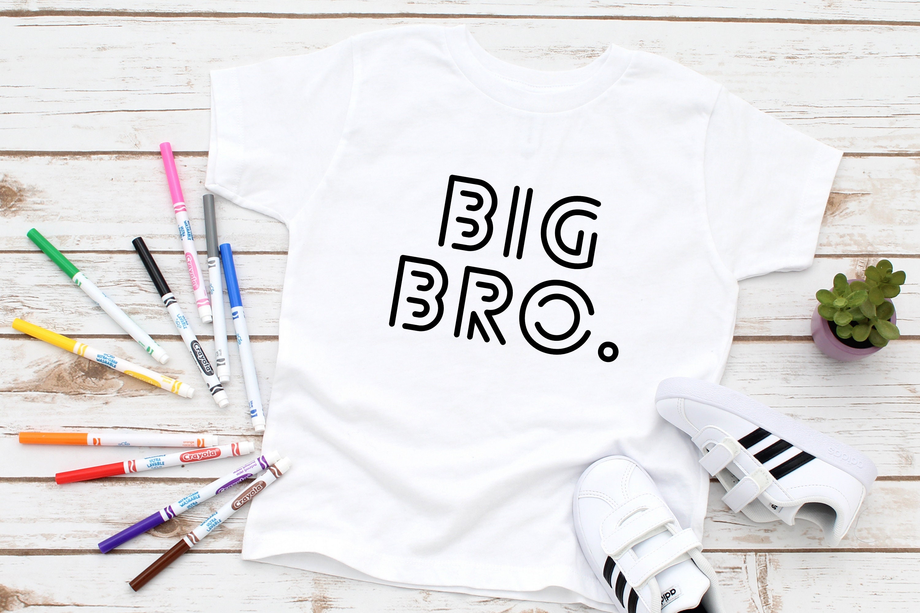 Kids Personalized Big Bro Shirt With Name on Back Toddler - Etsy