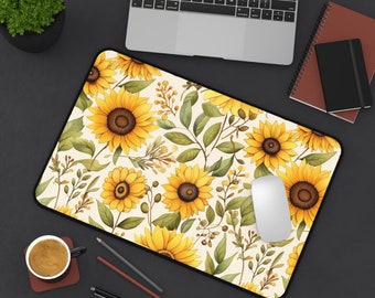 Sunflower Desk Mat 3 Sizes - Etsy