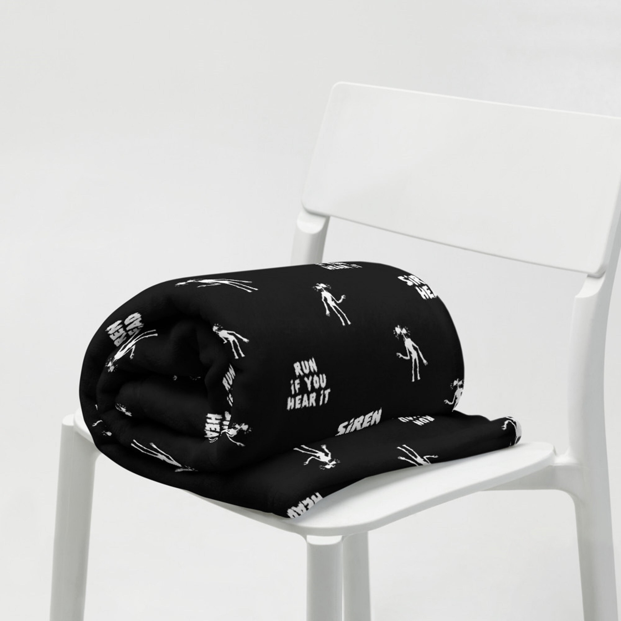 Sci-fi Monster Throw Blanket Run If You Hear It | Etsy