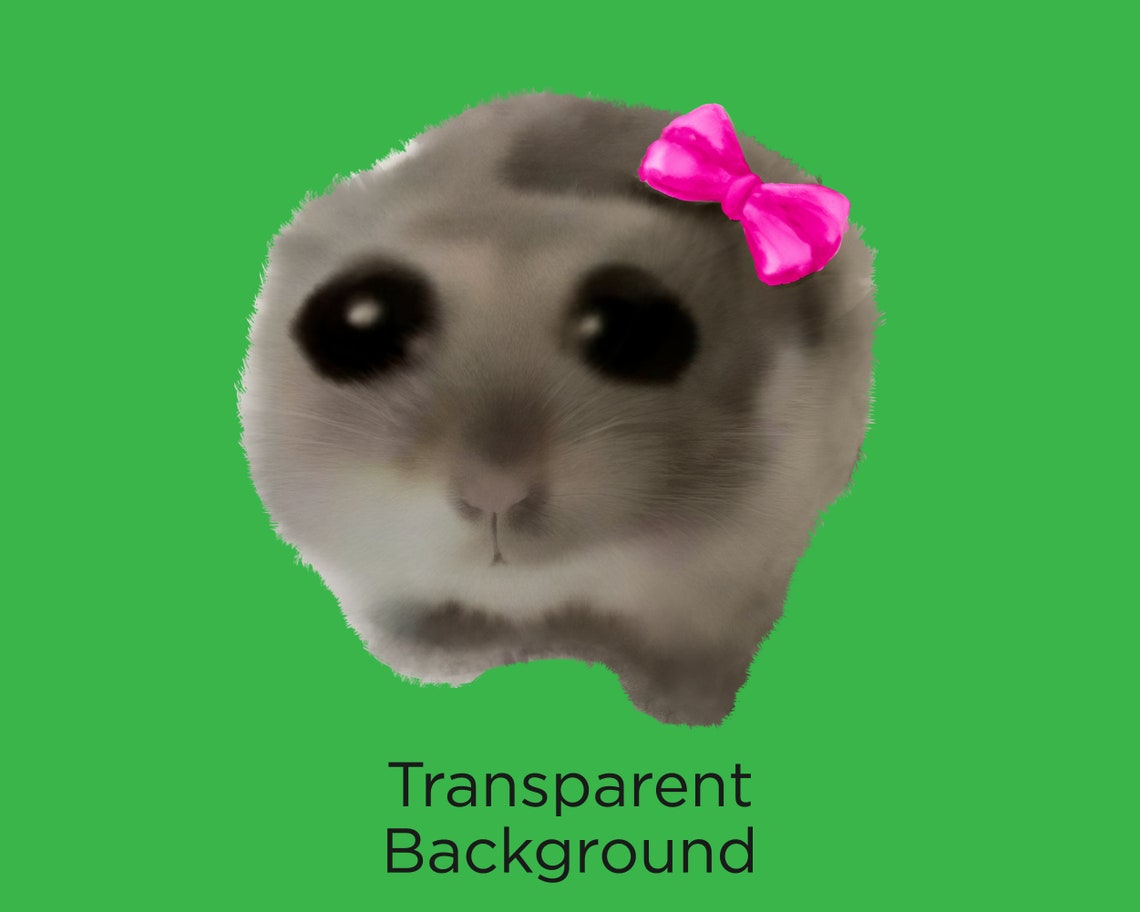 Sad Hamster Meme Images | Watercolor PNG With Transparent Background ...