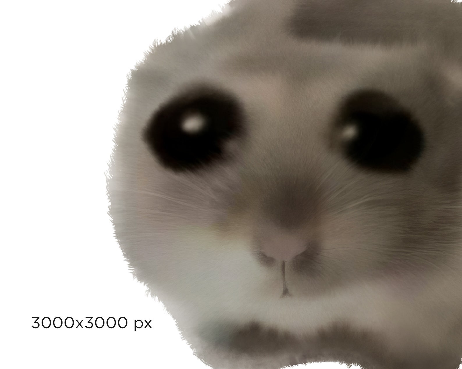 Sad Hamster Meme Images | Watercolor PNG With Transparent Background ...