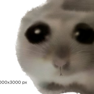 Digital Sad Hamster Images | High-quality Transparent Background ...