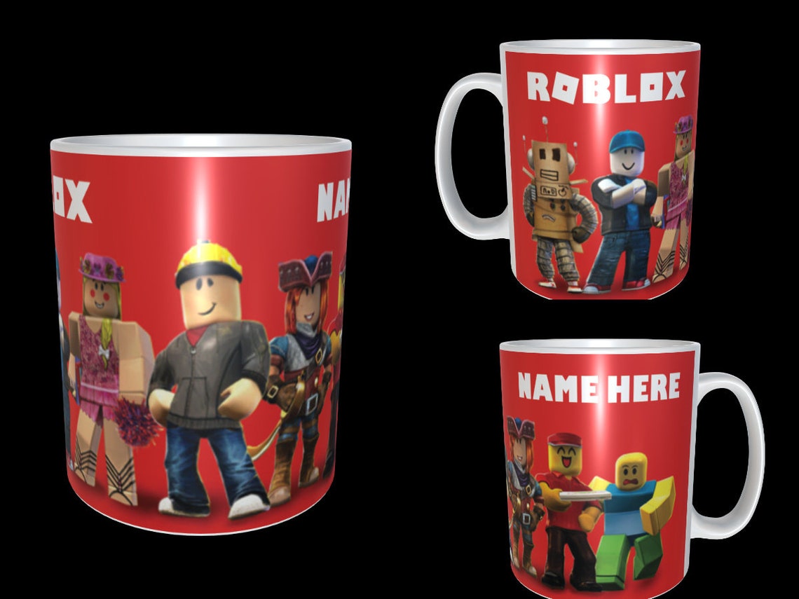 Roblox Mugs Roblox in the Block Mug Kids Tea and Coffee Mug | Etsy