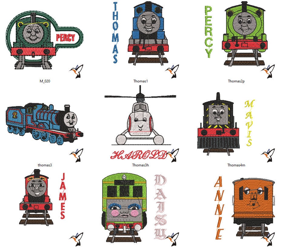 Thomas the Tank Engine Embroidery Thomas Machine Embroidery | Etsy