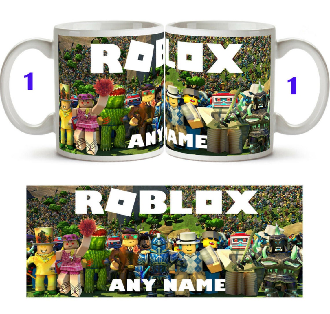 Roblox Mugs Roblox in the Block Mug Kids Tea and Coffee Mug | Etsy