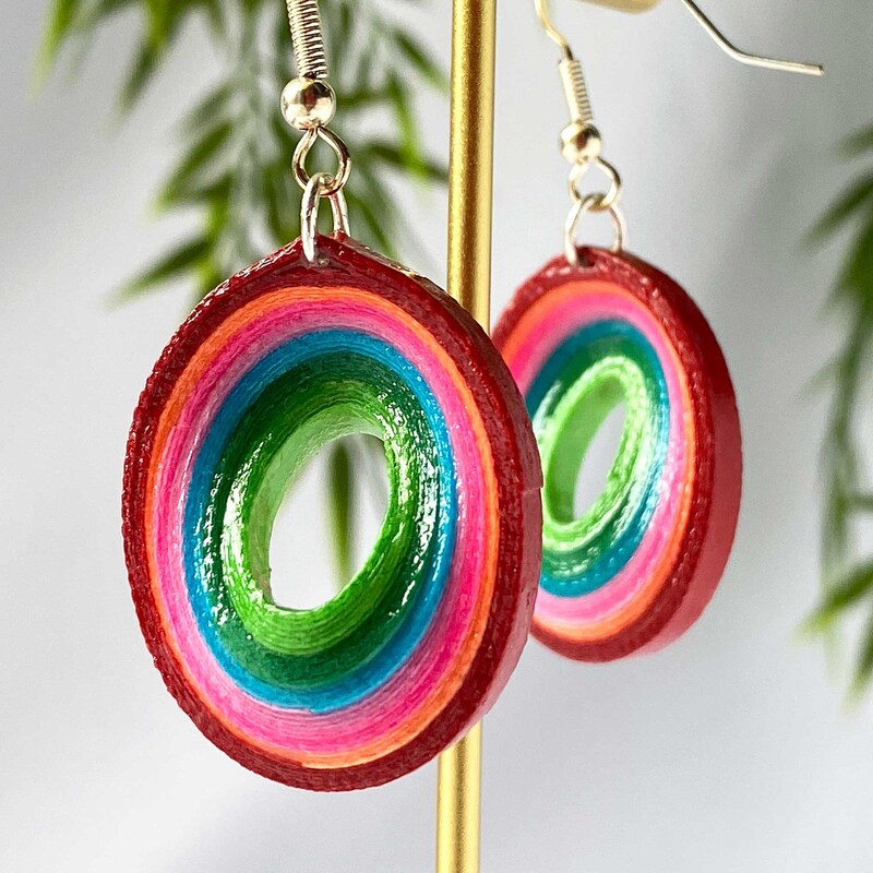 Paper Earrings - Etsy