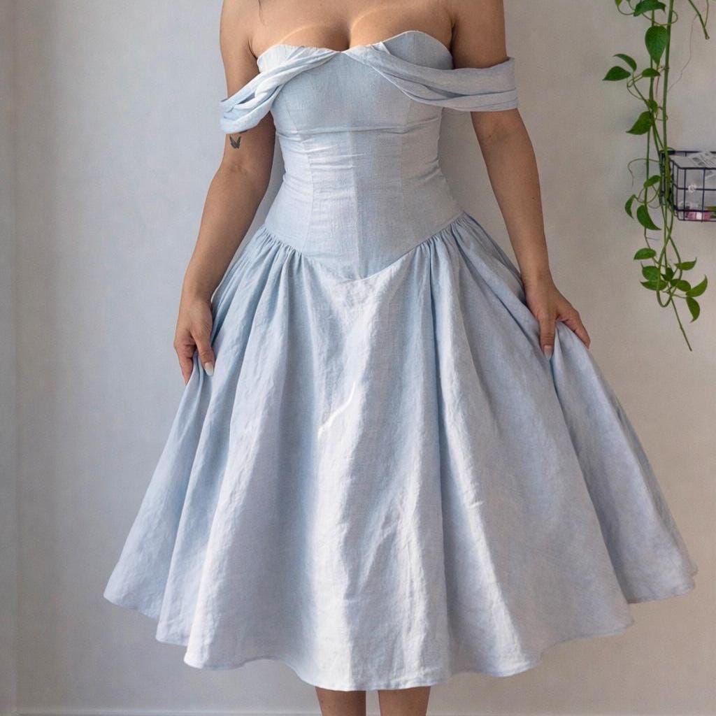 Drop Waist Corset Dress Sewing Pattern PDF 00-16 - Etsy