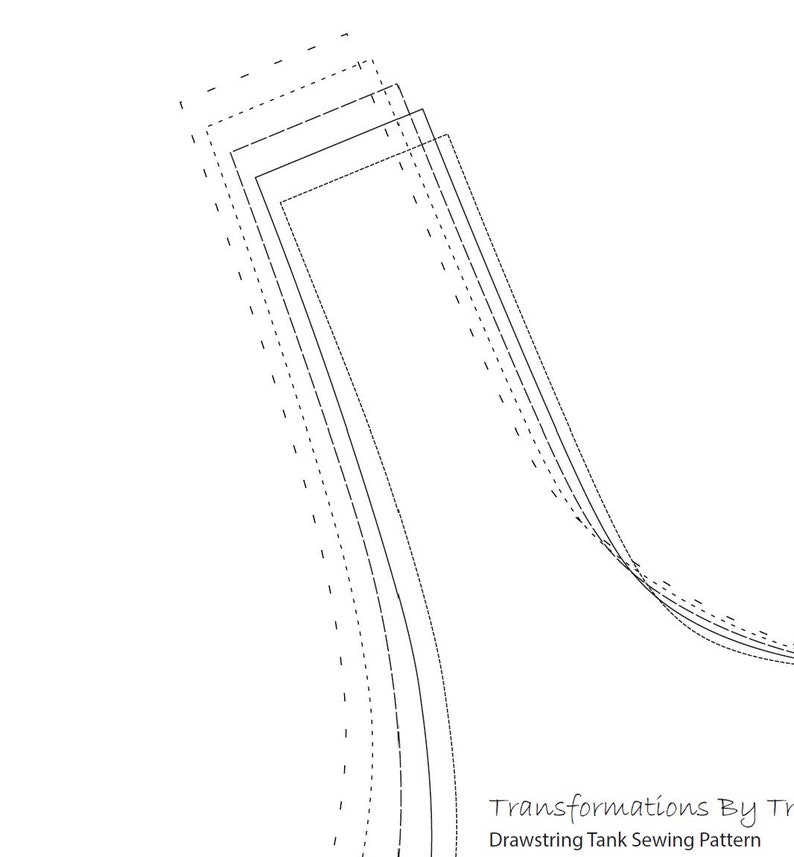 Drawstring Tank Top Sewing Pattern PDF XS-XL - Etsy