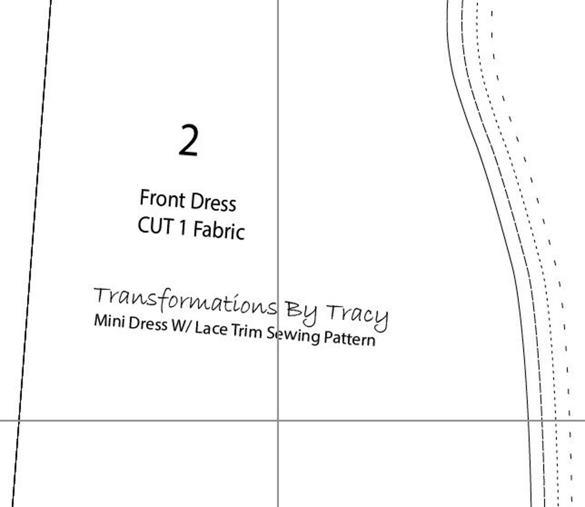 Fitted Mini Dress Sewing Pattern PDF S-XL - Etsy