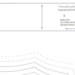Asymmetrical Two-piece Dress Sewing Pattern PDF XS-XL - Etsy