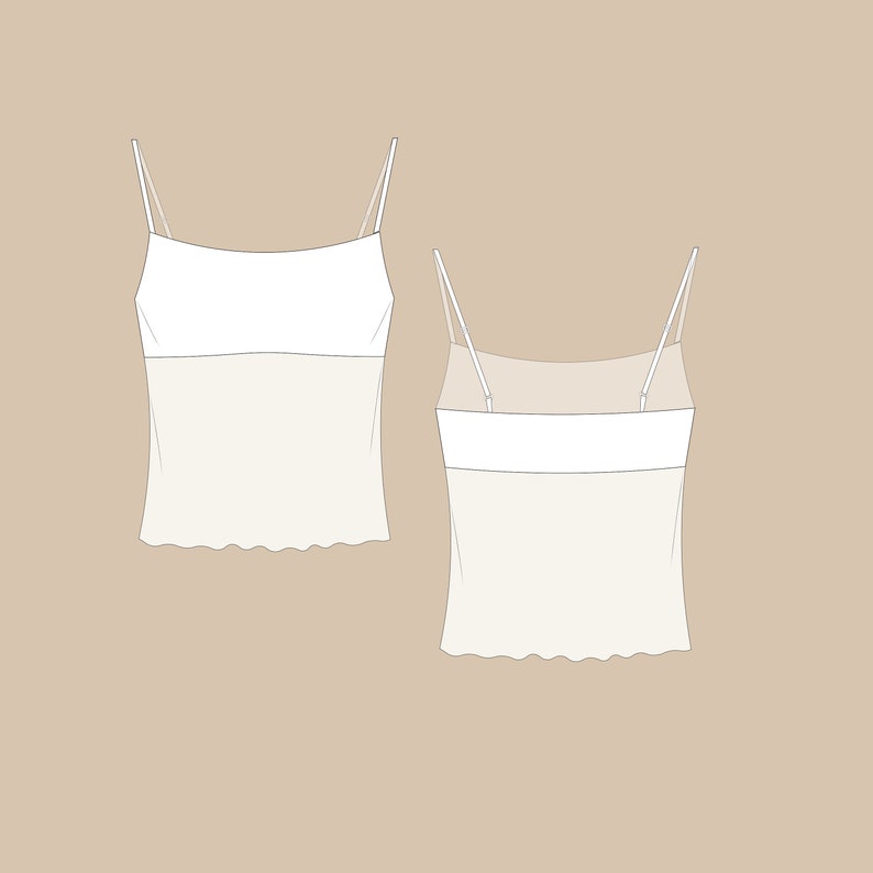 Sheer Lace Cami Sewing Pattern PDF S-XL - Etsy Australia