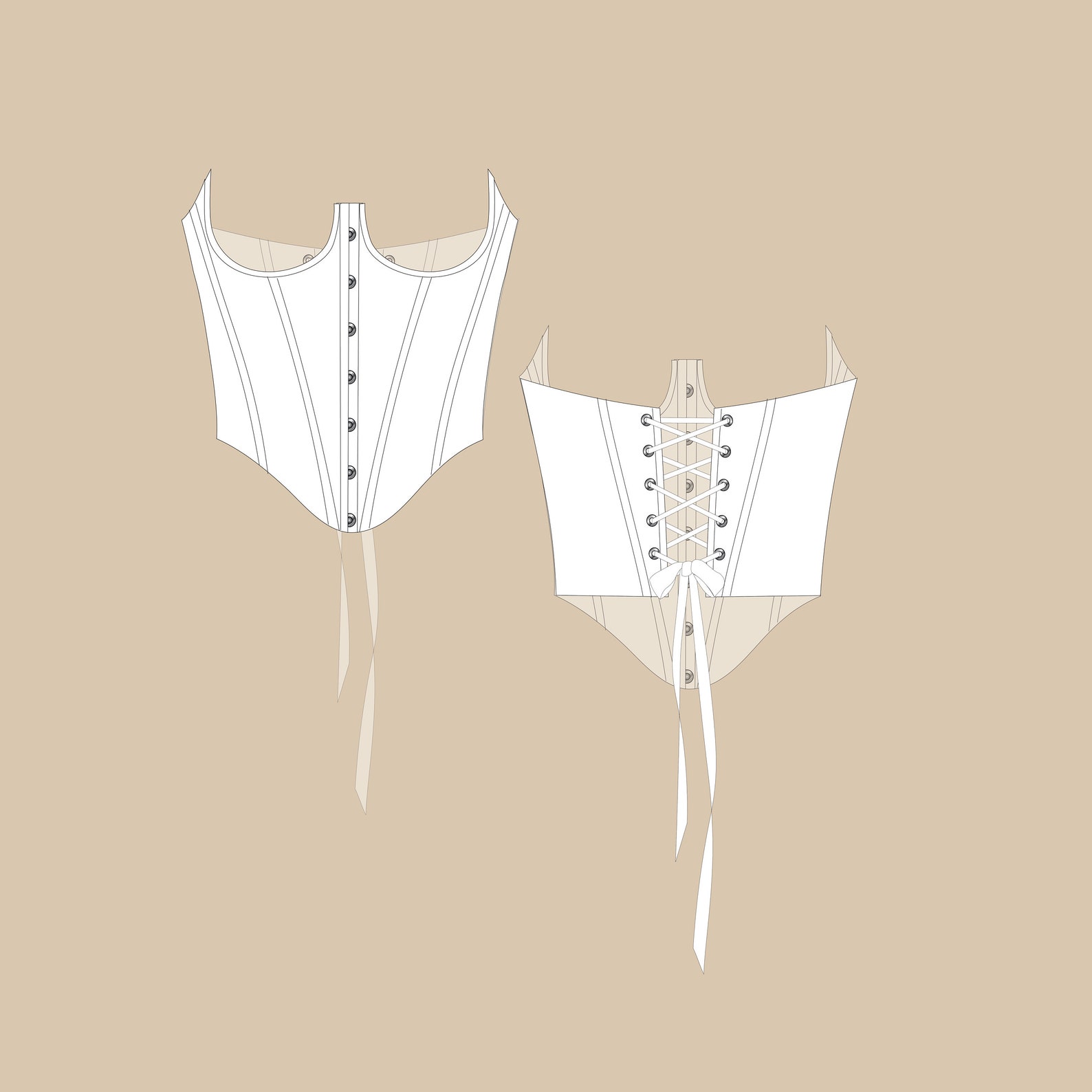 Lace Underbust Sewing Pattern PDF 34A-34D - Etsy