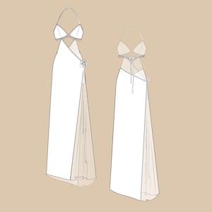 Silk Lace Gown Sewing Pattern PDF 00-14 - Etsy
