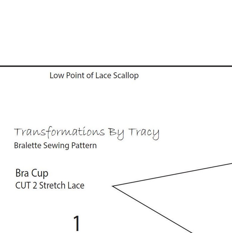 Lace Bralette & Garter Set PDF Sewing Pattern - Etsy