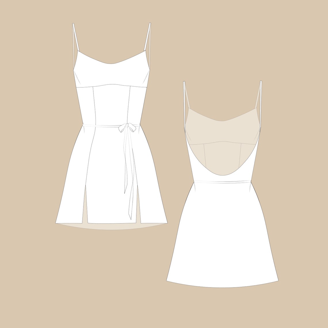 Holiday Velvet Dress Sewing Pattern PDF XS-L - Etsy