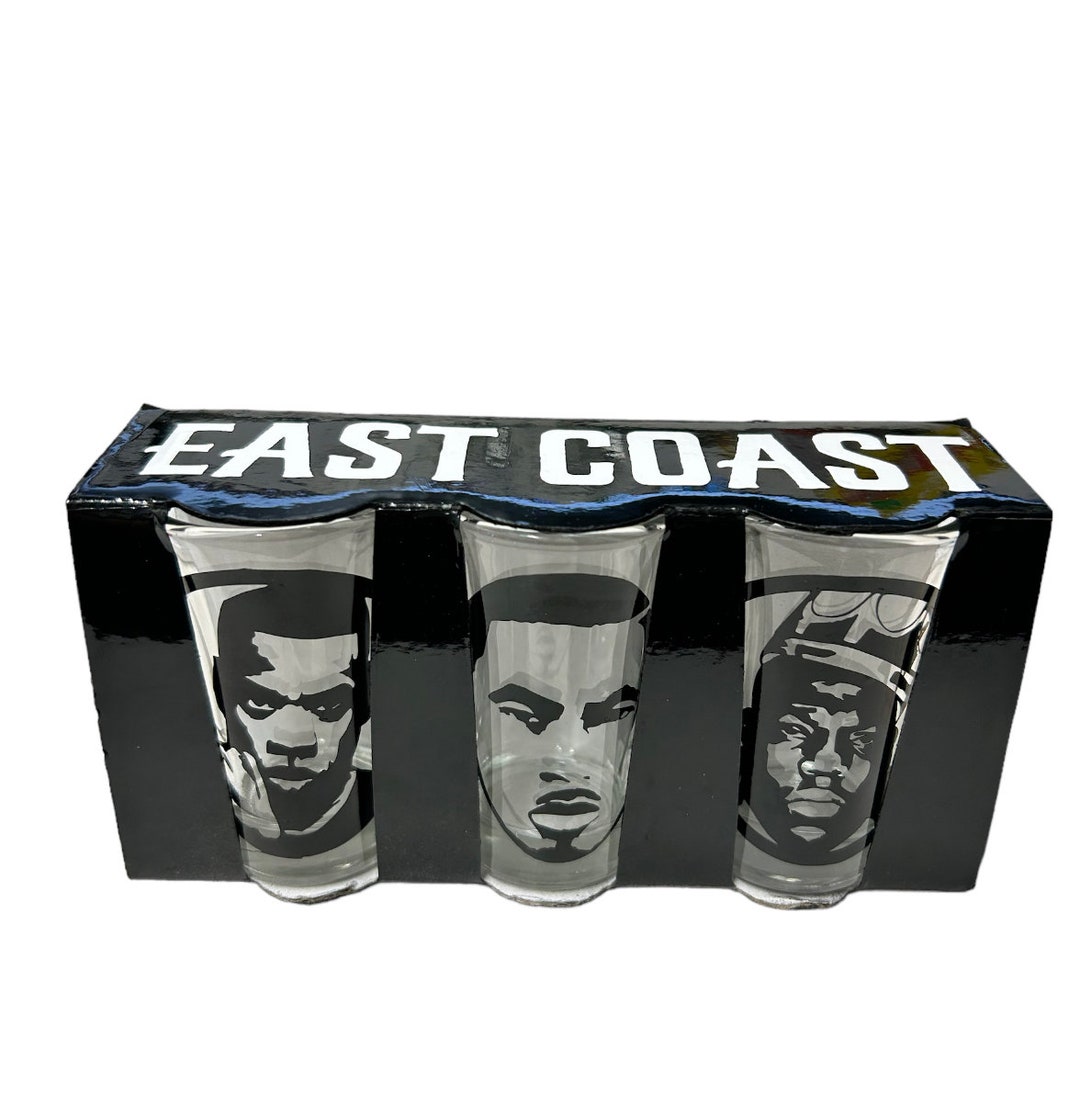 East Coast Rappers Shot Glass Set Nas Biggie Jay Z 90s Rappers - Etsy